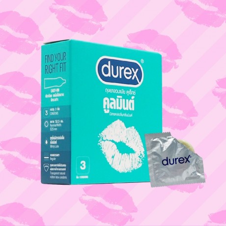 Durex Cool Mint 1 กล่อง (3 ชิ้น)