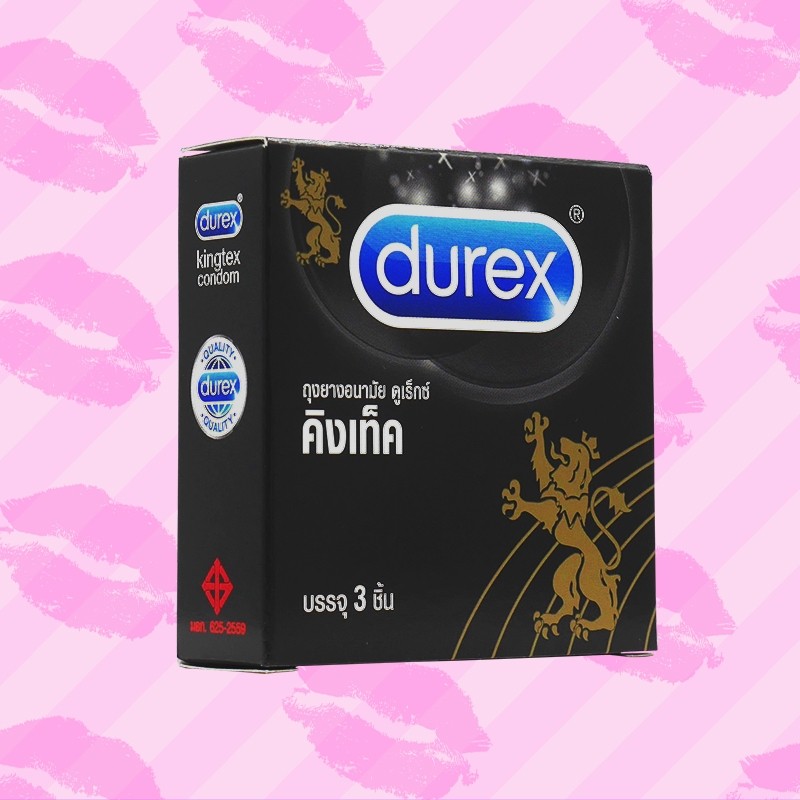 Durex Kingtex 1 กล่อง (3 ชิ้น)