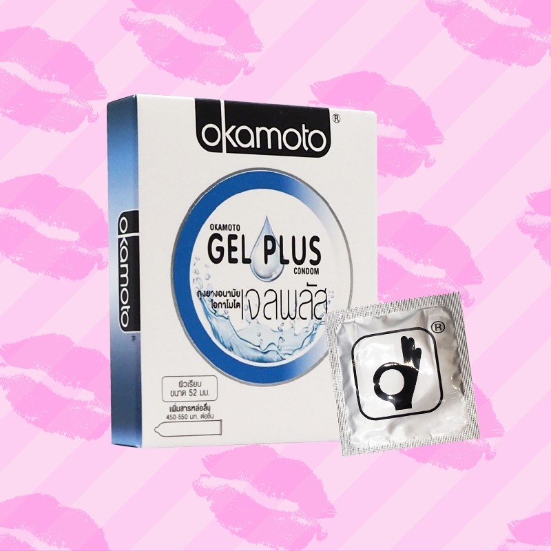 Okamoto Gel Plus 1 กล่อง (2 ชิ้น)