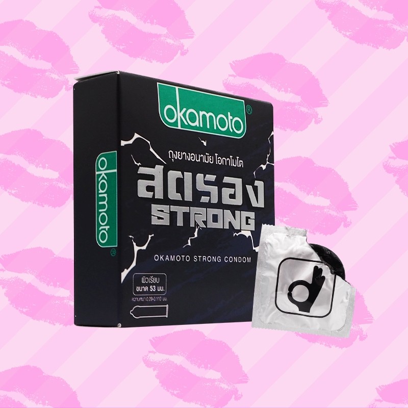 Okamoto Strong 1 กล่อง (3 ชิ้น)
